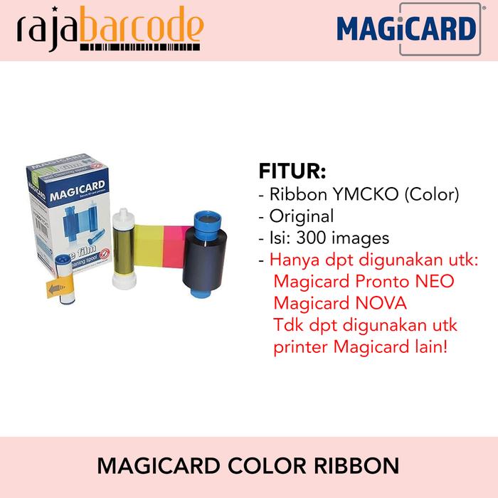 Jual Ribbon YMCKO (Color) utk Printer Magicard Pronto NEO/Nova - 300 ...