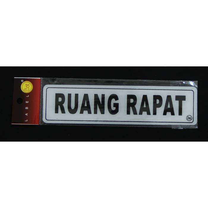 Jual PAPAN LABEL AKRILIK TULISAN RUANG RAPAT - Kota Surabaya - Best ...