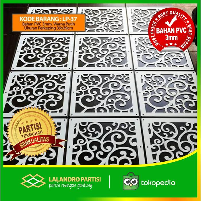 Jual Partisi Ruangan Gantung PVC Kode LP-33A Putih Tebal 3mm Ukuran ...