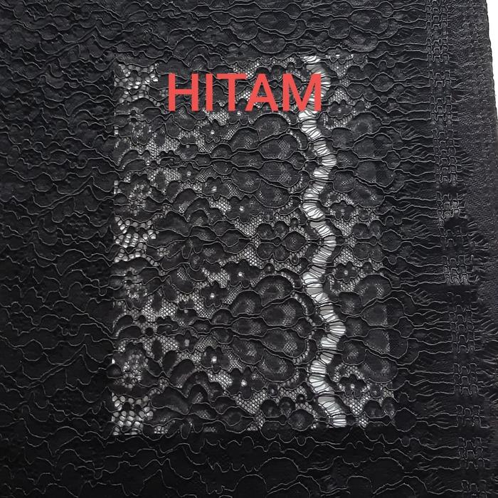 Jual Kain_Brokat prada Cornely ( PJ.2,50 MT) - Hitam - Kota Tangerang ...