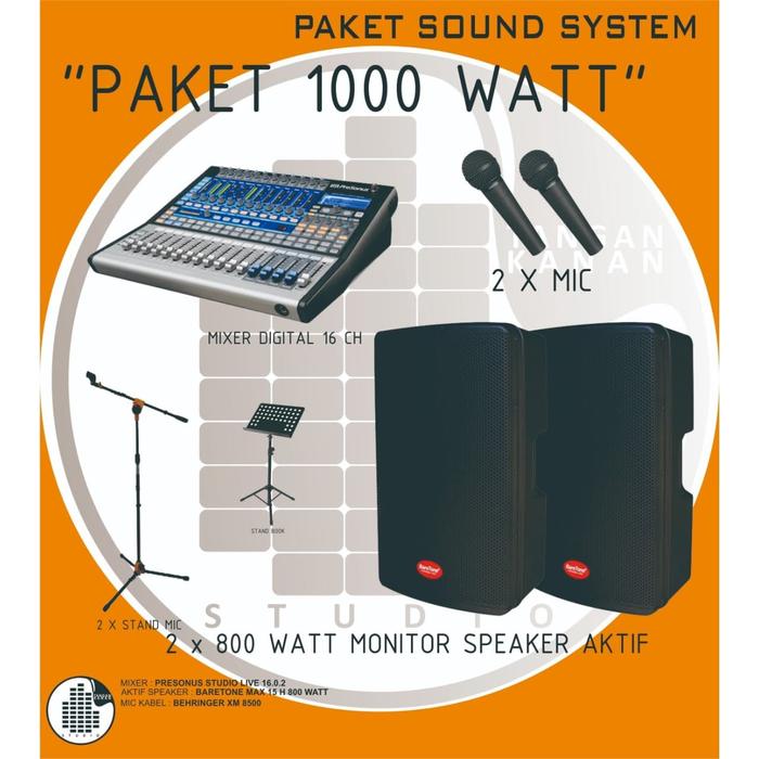 Jual SEWA SOUND SYSTEM "PAKET MINIMALIS 1000 WATT" - Kab. Bandung Barat ...
