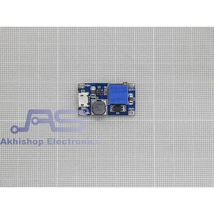 Jual MT3608 Micro USB DC-DC Step Up Power Module Booster Converter 2A ...
