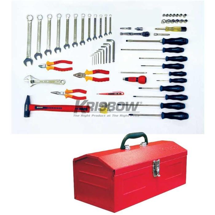 Jual Basic Mechanical Tool Set Inch 59Pcs Krisbow KW0101809 - Jakarta ...