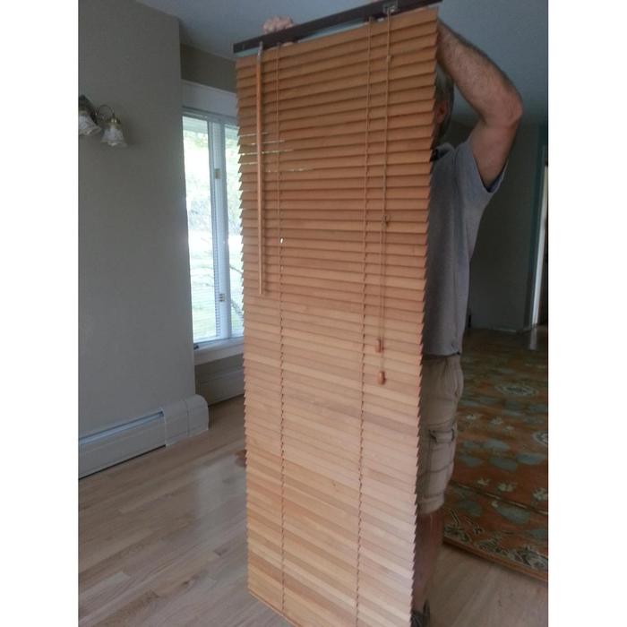 Jual Tirai Kayu Krey Kayu Asli Kayu Meranti Wooden Blind - Jakarta ...