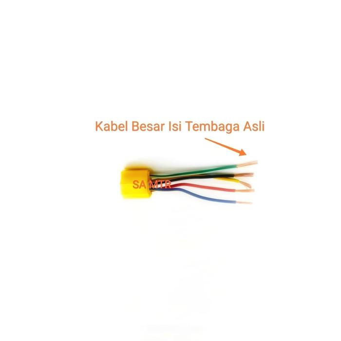 Jual soket rellay socket riley keramik ceramic kaki kabel 5 besar ...