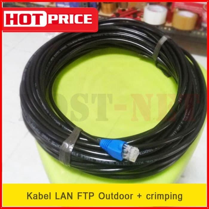 Jual Kabel LAN STP Outdoor 20Meter Cat5e Crimping Konektor RJ45 Cable ...