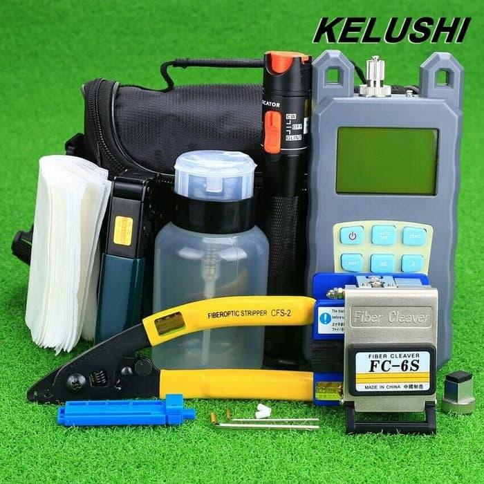 Jual Paket Fiber optik OPM 19in1-fiber cleaver-visual fault locator ...
