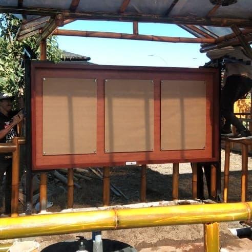 Jual Papan Mading Kayu Pakai kaki Uk.120x240cm - Kota Surabaya ...