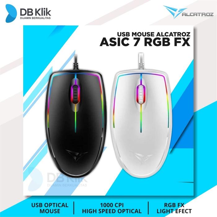 Mouse USB Alcatroz Asic 7 RGB FX