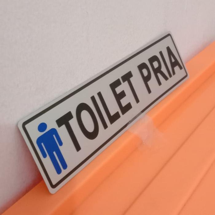 Jual SIGN LABEL K3 RAMBU TOILET PRIA UKURAN 4.5X18CM - Jakarta Barat ...