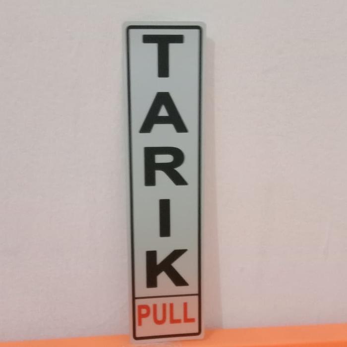 Jual SIGN LABEL K3 RAMBU TARIK UKURAN 4.5X18CM - Jakarta Barat - GARDA ...
