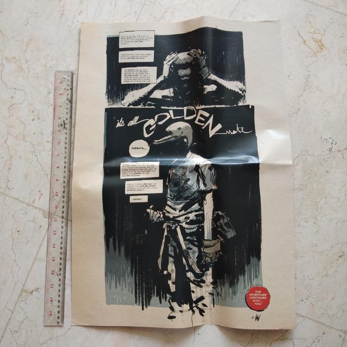 Jual Poster Art Original WO3A World of 3A ThreeA AK GOLDEN DOLPHIN B&W ...