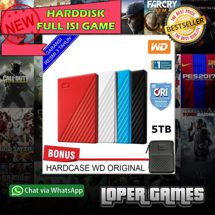 Jual HDD WD MY PASSPORT 5TB FULL ISI GAME PC bebas pilih - Kab. Bandung ...