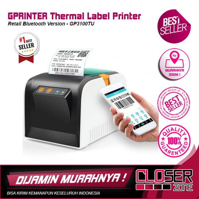 Jual GPRINTER Thermal Label Printer Retail Bluetooth Version - GP3100TU - Jakarta Selatan ...