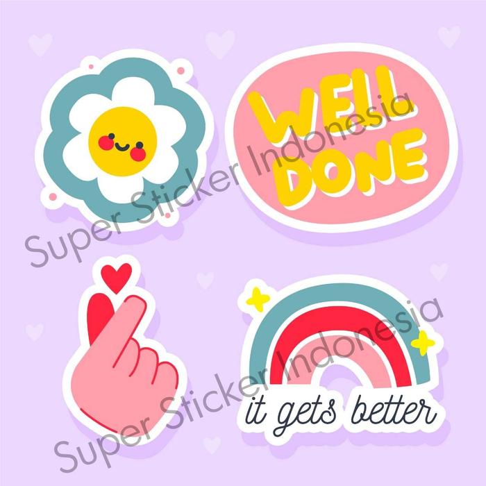 Jual Sticker Custom Vinyl Transparent Dengan Tinta Putih (print + cut ...