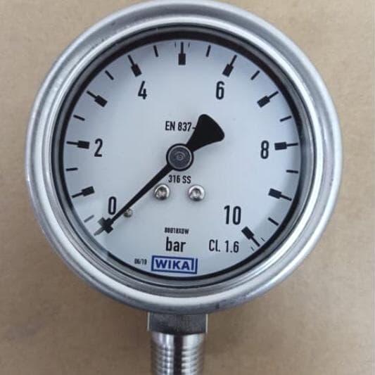 Jual Wika Pressure Gauge 2,5 inch ss 10 bar - Jakarta Utara - Serba ...