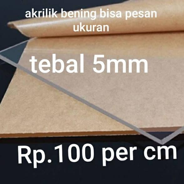 Jual akrilik / acrylic / mika / kaca plastik lembaran request ukuran ...
