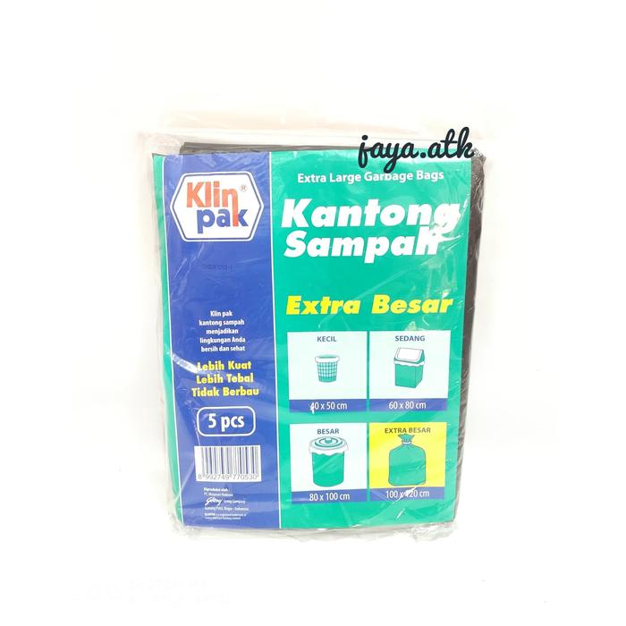Jual KANTONG SAMPAH PLASTIK EKSTRA BESAR KLIN PAK 100 X 120 CM EXTRA ...