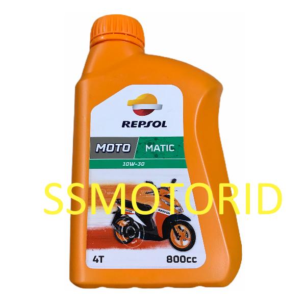 Jual Oli Motor Metik Skuter Scooter Honda Repsol Matic 10w30 800ml ...