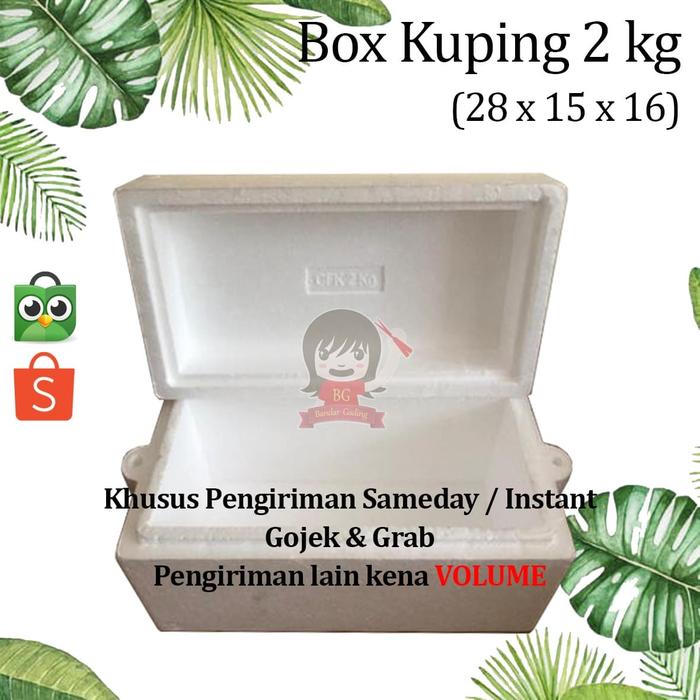 Jual Styrofoam Box / Sterefoam Box 2kg 28x15x16 Gabus Kotak Box ...