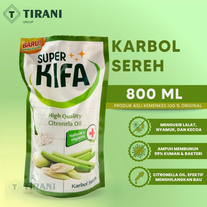 Jual Karbol Sereh 800ml Pembersih Lantai dan disinfektan sereh Super ...