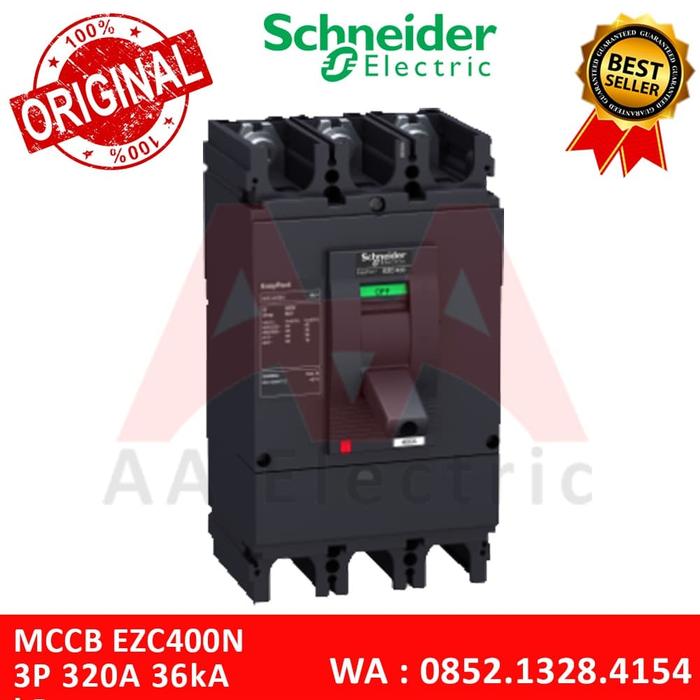 Jual MCCB EZC400N 3P 320A 36kA EasyPact Schneider - Jakarta Pusat - AA ...