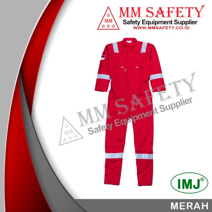 Jual WEARPACK IMJ COTTON 100% / COVERALL 3M (ANTI PERCIKAN API) - Merah ...
