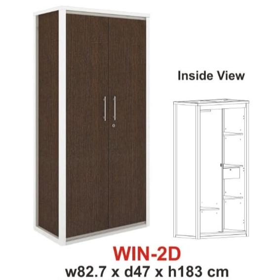 Jual Lemari pakaian lemari baju 2 pintu cermin minimalis Expo WIN-2D ...