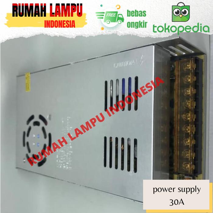 Jual Power Supply Adaptor/Travo led 12v 30A/Balas Lampu LED Strip ...