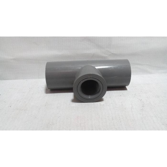 Jual SAMBUNGAN PIPA PVC OVER SOK MODEL T DARI SOK 3/4 KE DRAT DALAM 1/2 ...