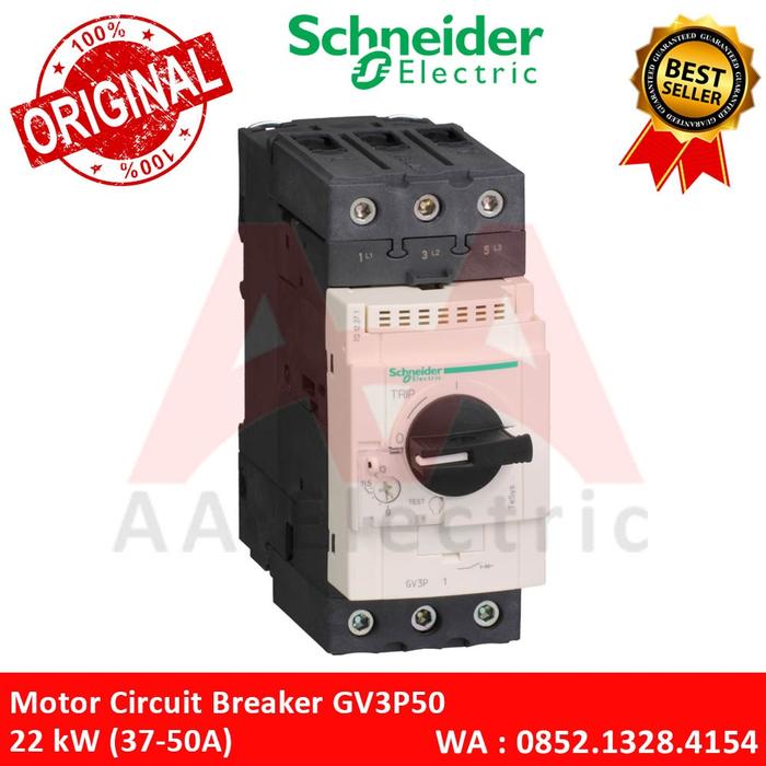 Jual Motor Circuit Breaker GV3P50 22(kW) 37-50A Schneider - Jakarta ...