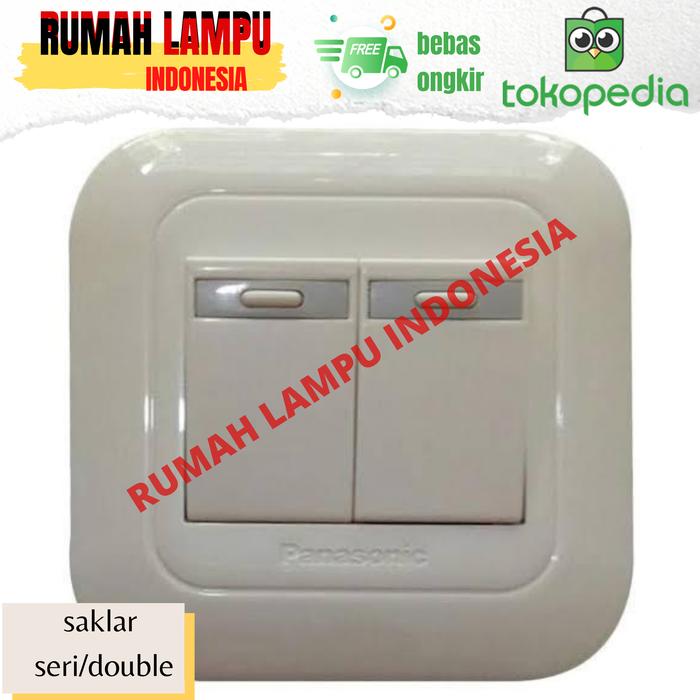 Jual Saklar Seri Double panasonic WEJ5531 / saklar lampu panasonic ...