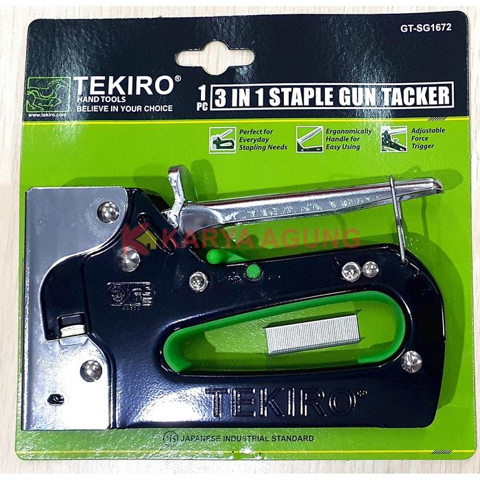 Jual TEKIRO 3 in 1 Staple Gun Tacker 6 - 14 mm Hekter Tembak Staples ...