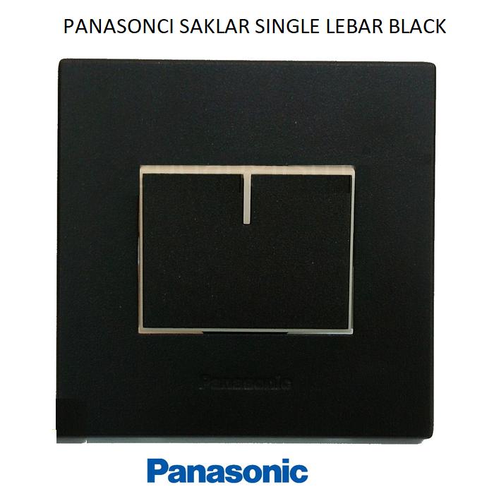 Jual Panasonic Saklar Single Hitam WESJ78029 + WESJ5941 Style Matte ...