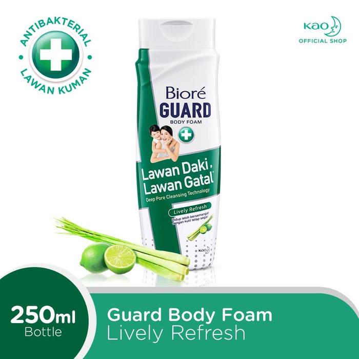 Jual Biore Guard Lively Refresh 250ml Botol - Sabun Mandi Cair - - KAO ...