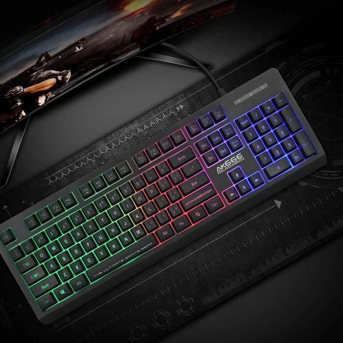 Jual Armaggeddon Ak666 Spill Proof Backlit Membrane Gaming Keyboard Di ...
