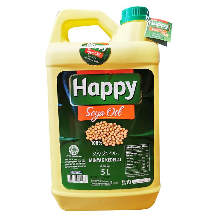Jual HAPPY Soya Oil 5 Lt / Minyak Kedelai / Happy Salad Oil - Kota ...