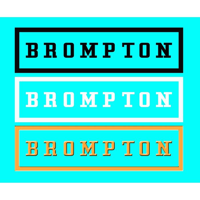 Jual sticker logo BROMPTON / stiker / BROMPTON - Kota Tangerang Selatan ...