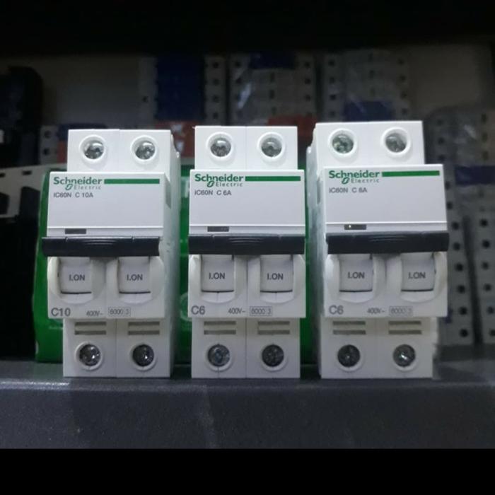 Jual MCB iC60N Schneider 2P 6A,10A,16A,20A,25A,32A,40A,50A,63A 2 phase 6kA - 10A - Jakarta Pusat ...