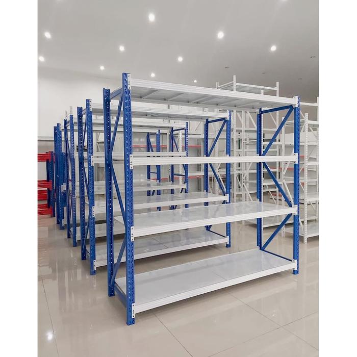 Jual Rak Besi Light Duty Beban 250Kg - Rak Storage Gudang Kantor dan ...