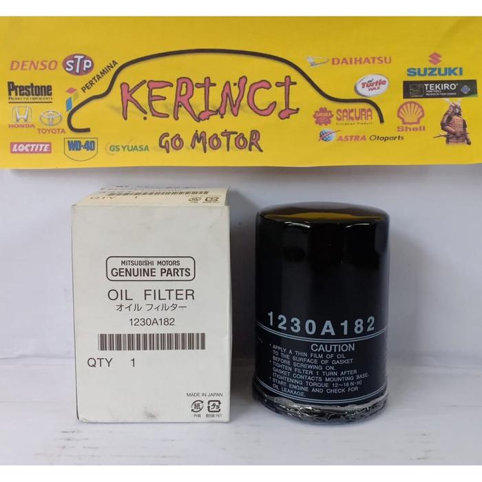 Jual FILTER OLI MITSUBISHI ALL NEW PAJERO GENUINE PARTS 1230A182 ASLI ...