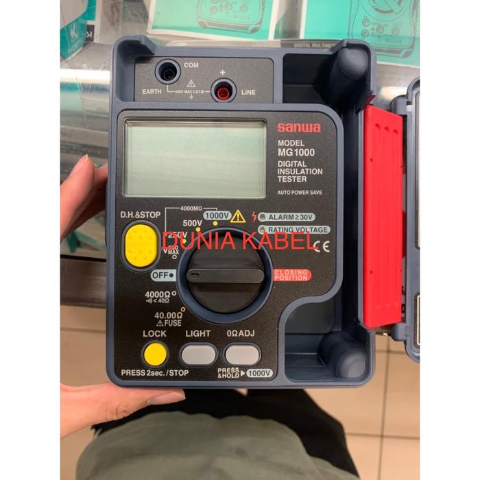 Jual Digital Insulation Tester Megger Sanwa MG1000 / MG-1000 1Kv Ori ...
