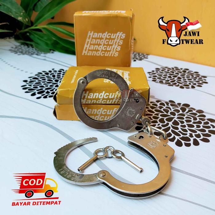 Jual Borgol Tangan Polisi Double Lock / Borgol Besi Handcuff - Kab ...