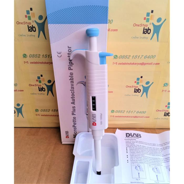 Jual DLAB Micropipette 5 - 50 uL Autoclavable mikropipet 50 mikroliter ...