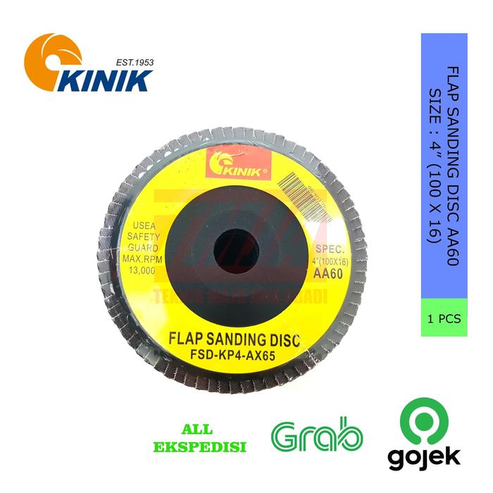 Jual KINIK Flap Disc Amplas Susun Grit AA60 / AA80 / AA100 / AA120 ...
