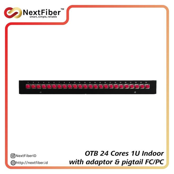 Jual OTB / ODF 24 Cores 1U FC/PC Indoor Fix Pigtails & Adapter ...