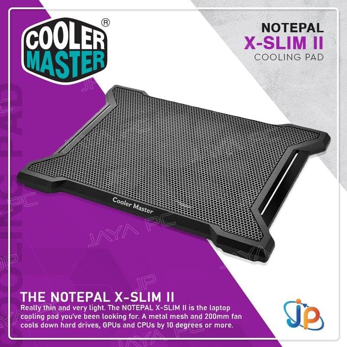 Jual Cooler Master Notepal X-Slim II Cooler/ Cooling Pad Fan Laptop 14 ...