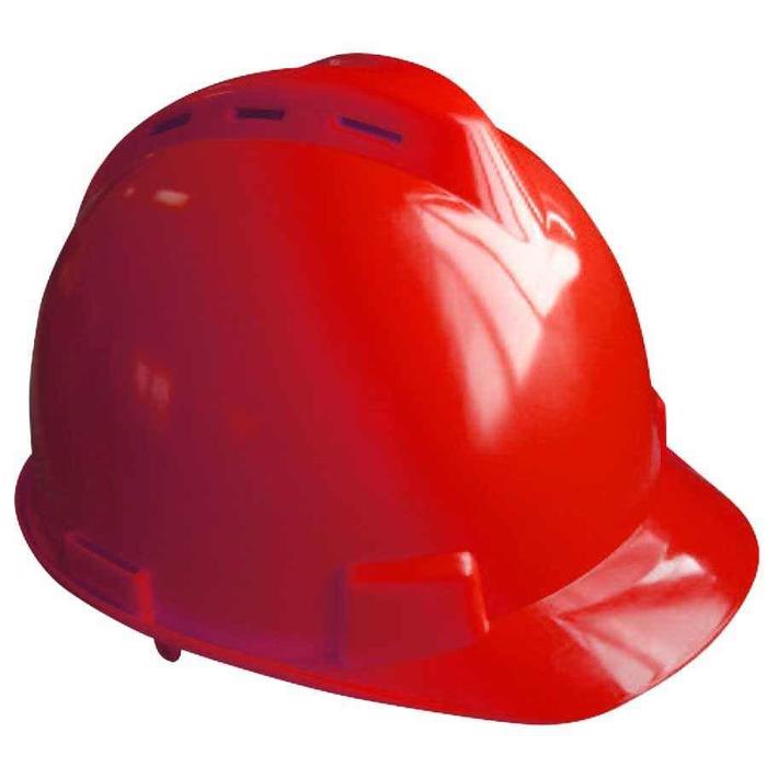 Jual Helm Safety Krisbow Warna Merah Vented KW1000443 + Chin Strap ...