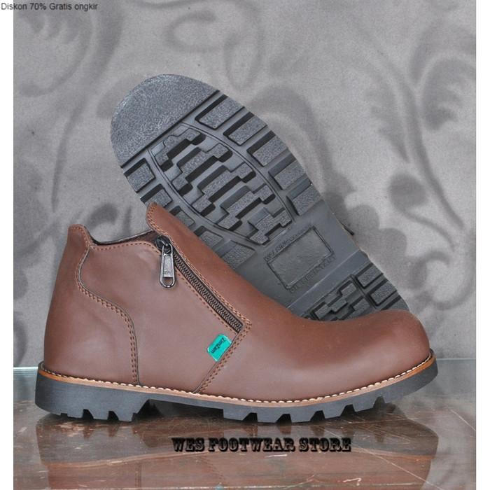 Jual SEPATU SAFETY SEMI BOOTS KICKERS PRIA KULIT BOOT SAVETY BUT ...