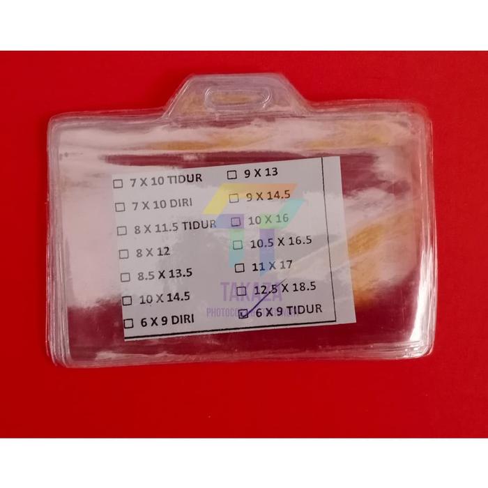 Jual Plastik Name Tag Kartu Ukuran 6 x 9 cm Tidur - Plastik Name Tag ...